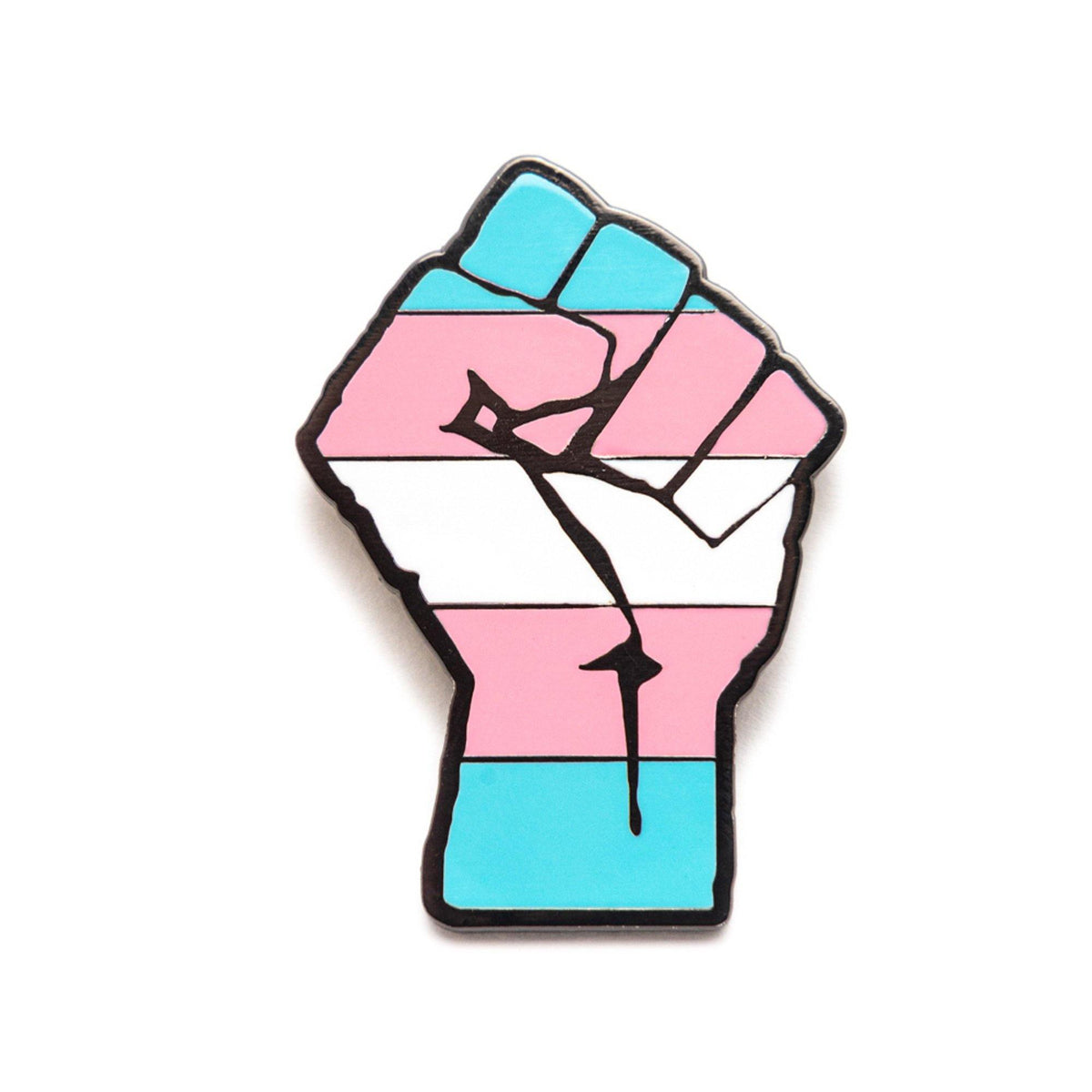 Trans Raised Fist Pin – Pin-Ace